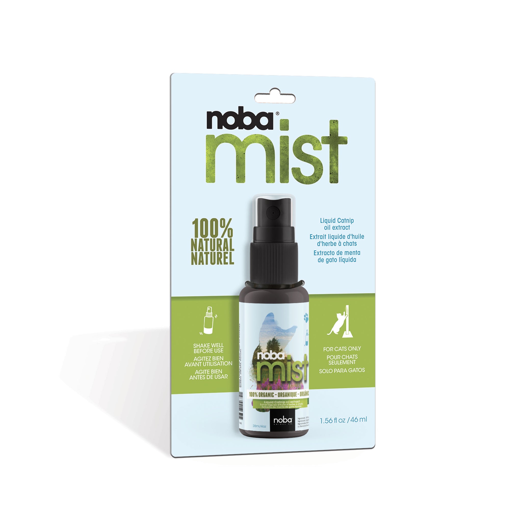 Noba Mist Catnip Spray - 100% Natural Entertainment and Relaxation for